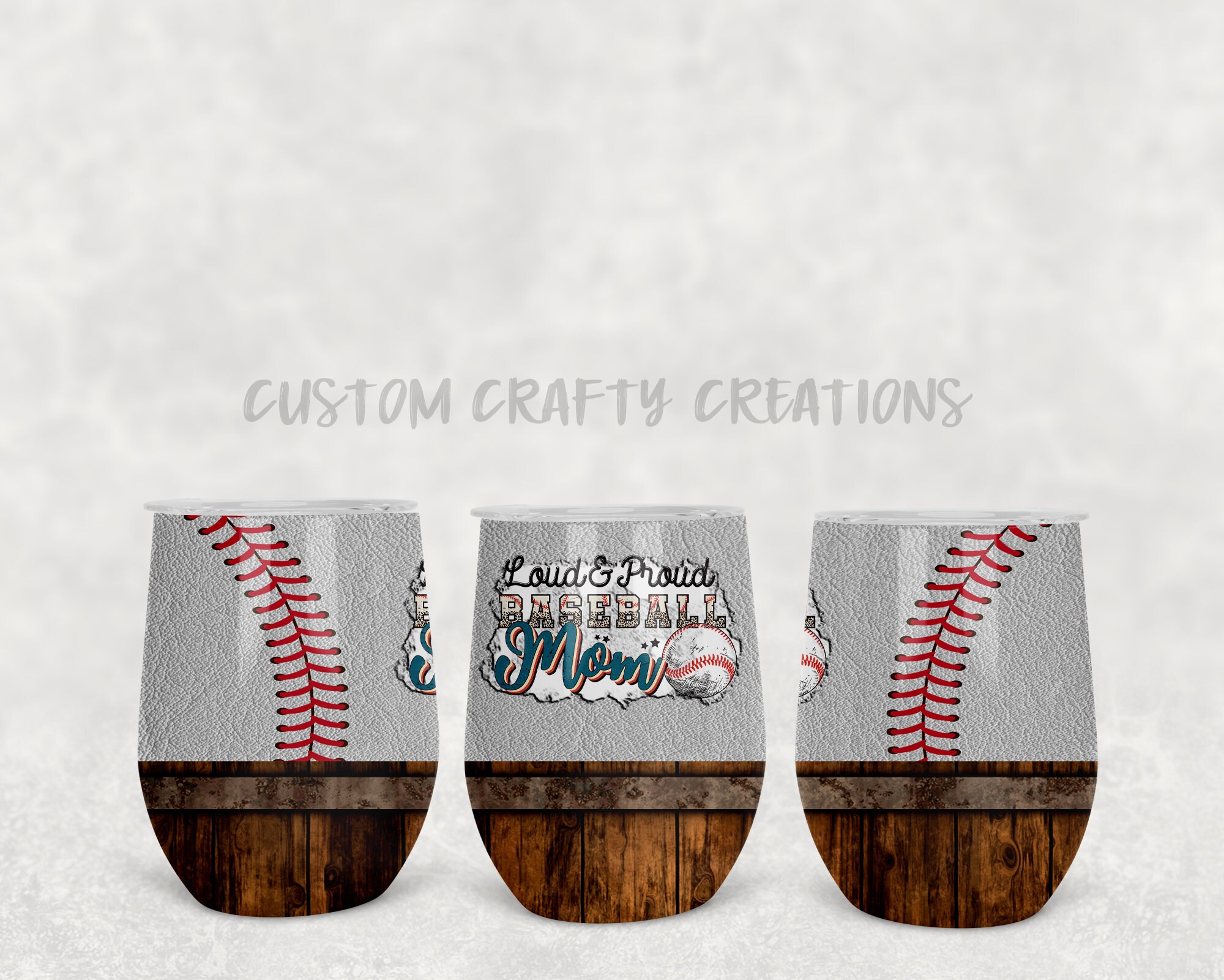 Baseball MOM Wine STRAIGHT Tumbler WRAP Sublimation Waterslide - Etsy