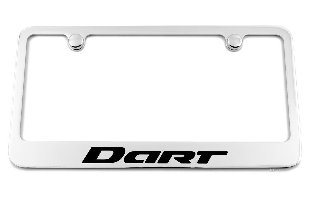 Dodge Dart Black Engraved Chrome Plated License Plate Frame - Etsy