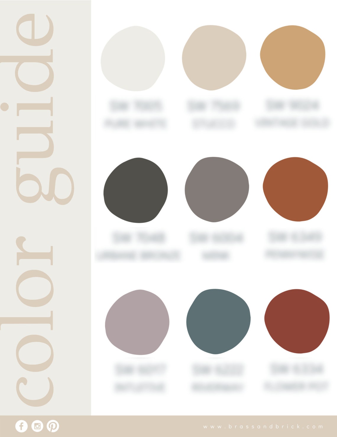 Redend Point Color Palette, Color of the Year, Sherwin Williams Color ...