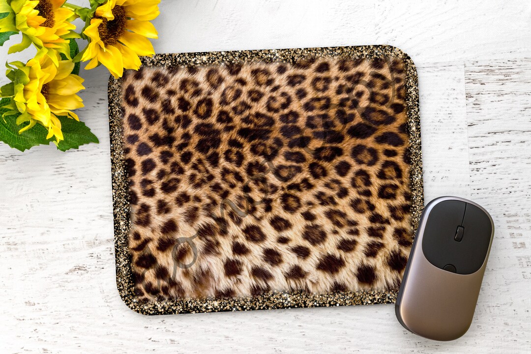 Leopard Mouse Pad Sublimation Design, Leopard Mouse Pad, Leopard ...