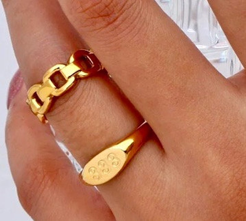 333 Angel Number Ring - Etsy