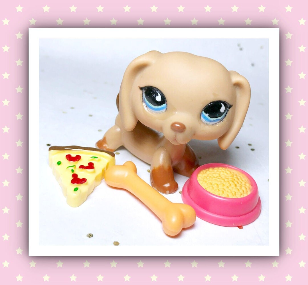 Authentic Littlest Pet Shop LPS 518 Sportiest Dachshund Dog Blue ...