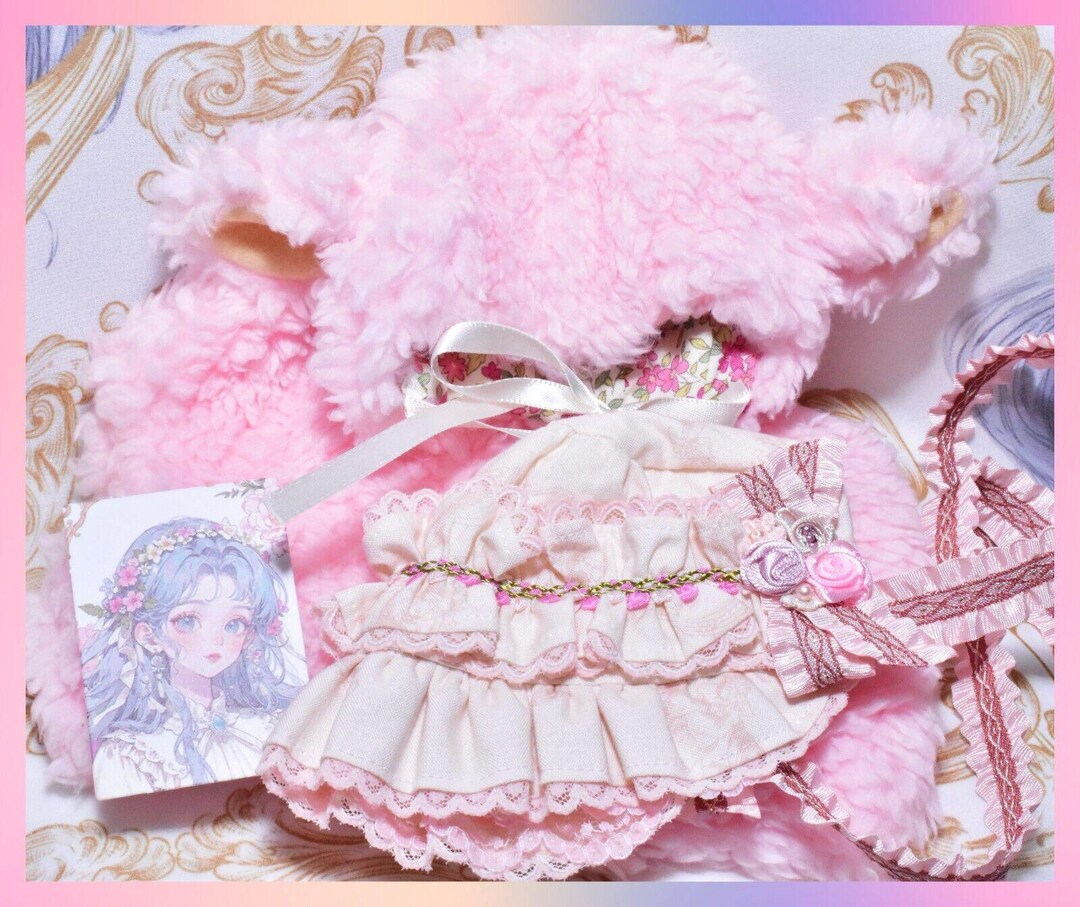 BJD 1/6 Volks Chibi Super Dollfie Yosd Pajamas Fluffy Pink Sheep Suit ...