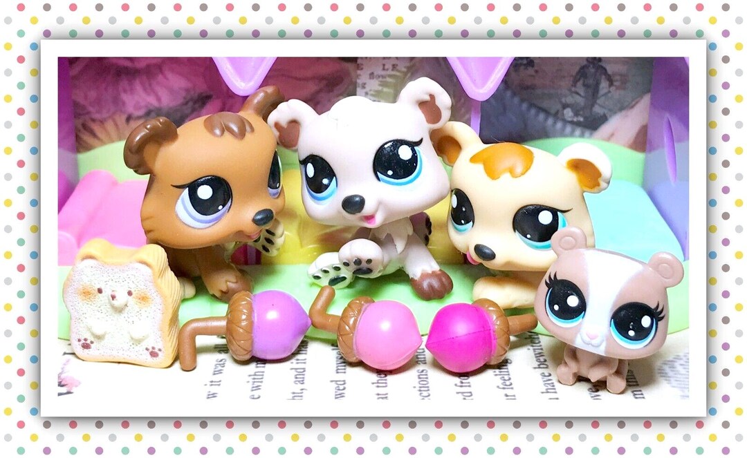 Authentic Littlest Pet Shop LPS 1554 1555 1556 Brown Bear Petriplet ...