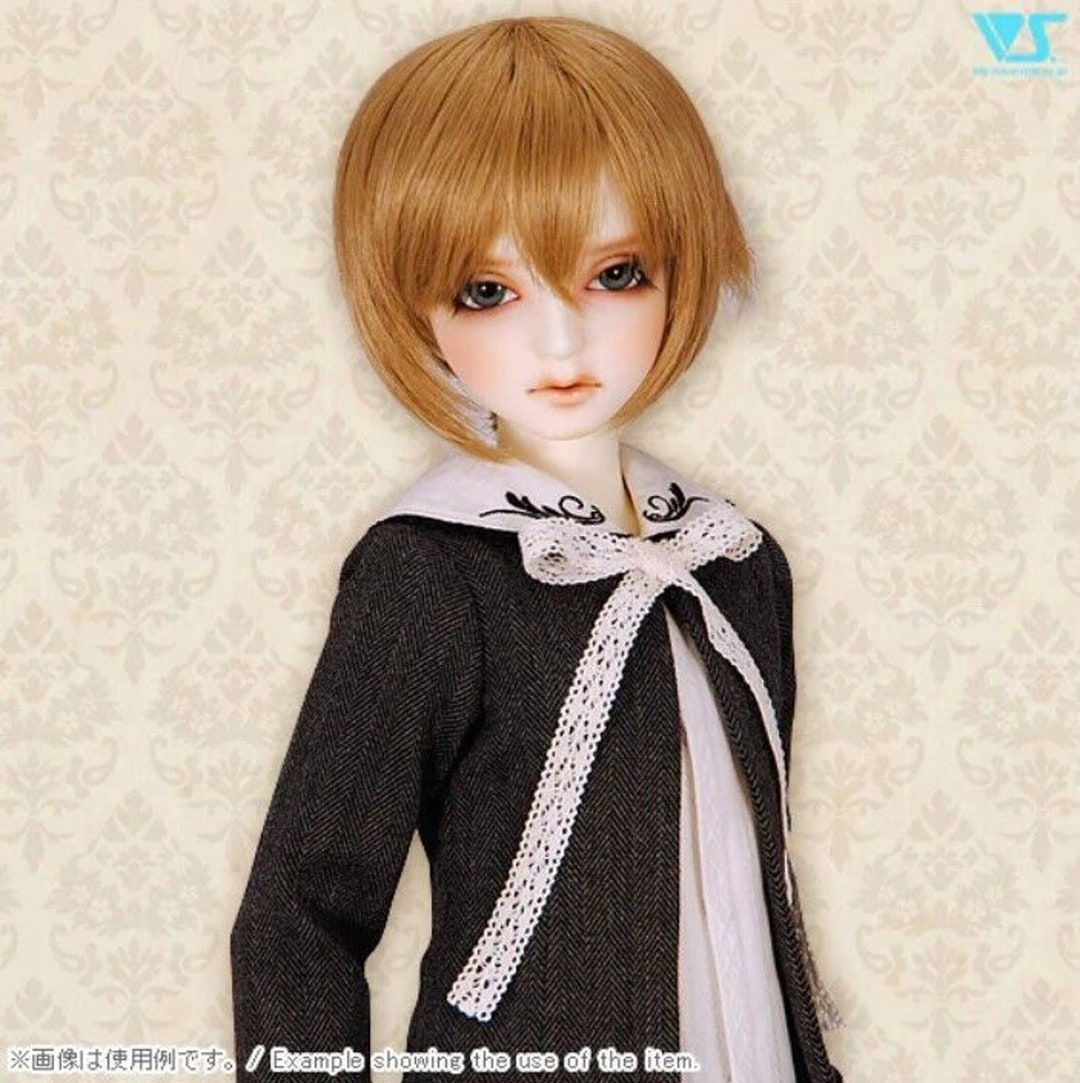 BJD 1/3 Volks Super Dollfie SD DD Short Layered Sides Wig W-141D 16T Cream 8/9 - Etsy