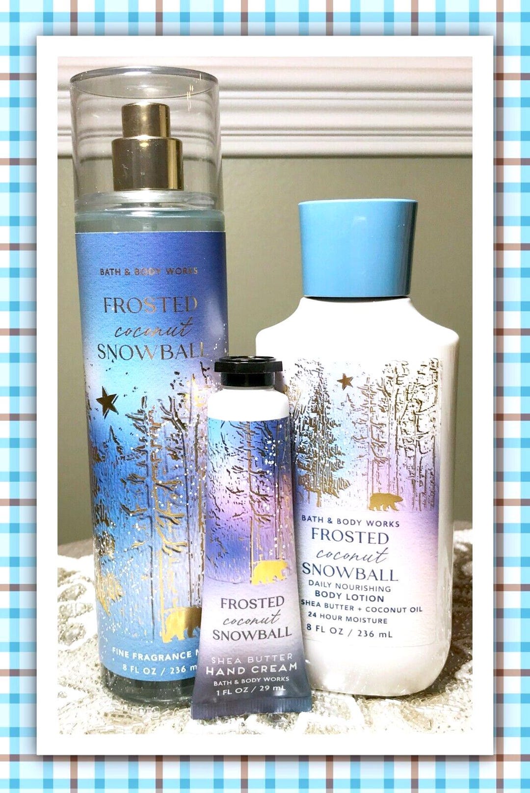 Bath And Body Works Frosted Coconut Snowball Body Lotion Fragrance Mist