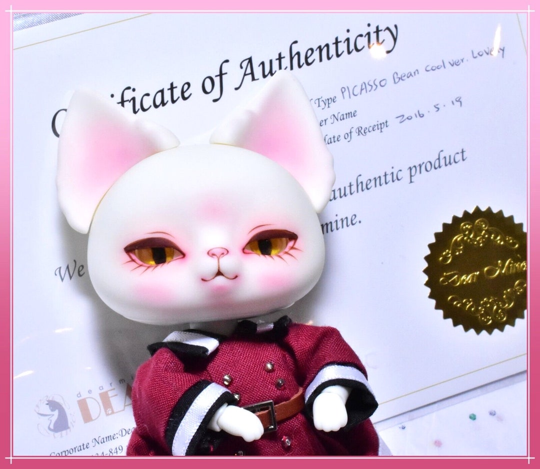 Dear Mine Picasso Bean Cool Lovely Cat Dearmine 5 BJD Balljointed Doll ...
