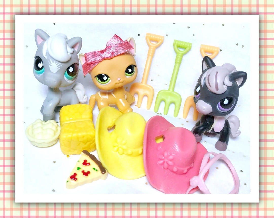 Authentic Littlest Pet Shop LPS 523 524 525 Raceabout Ranch Shorthair ...