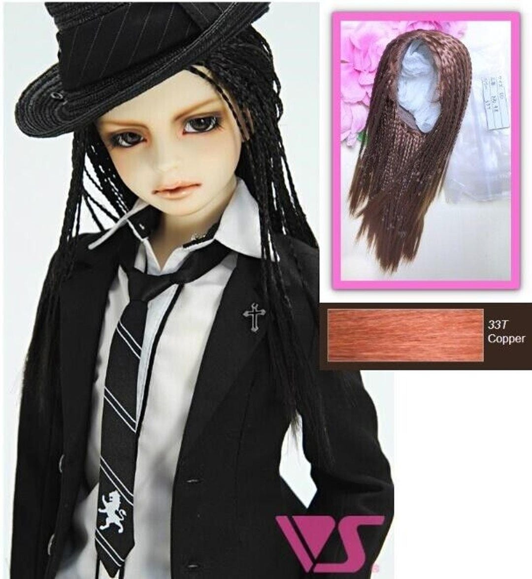 Volks 1/3 BJD Doll Super Dollfie Dream SD DD Dreadlocks Braided Wig 8/9 ...