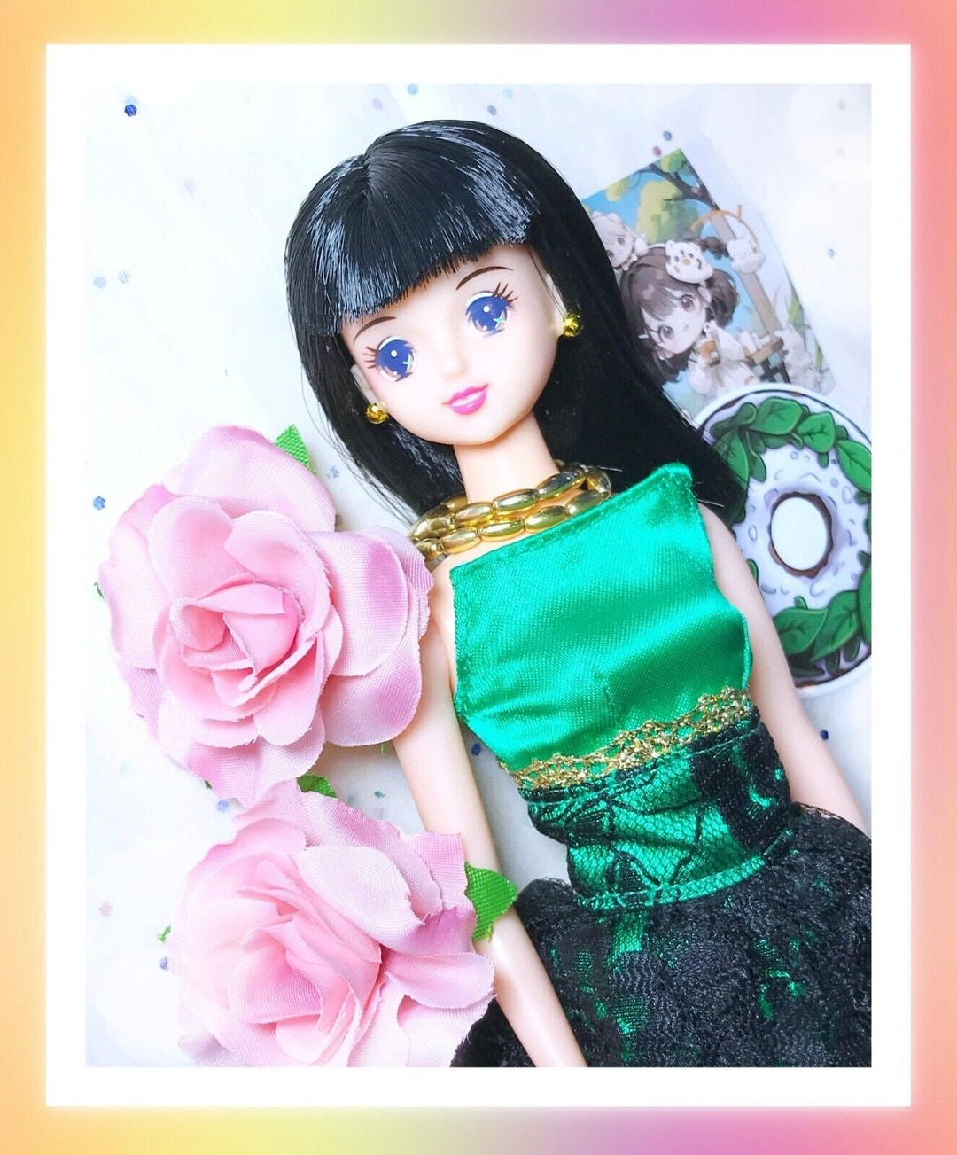 VTG Takara Japan Calendar Girl JENNY 18 June Grasshopper Fashion Doll ...
