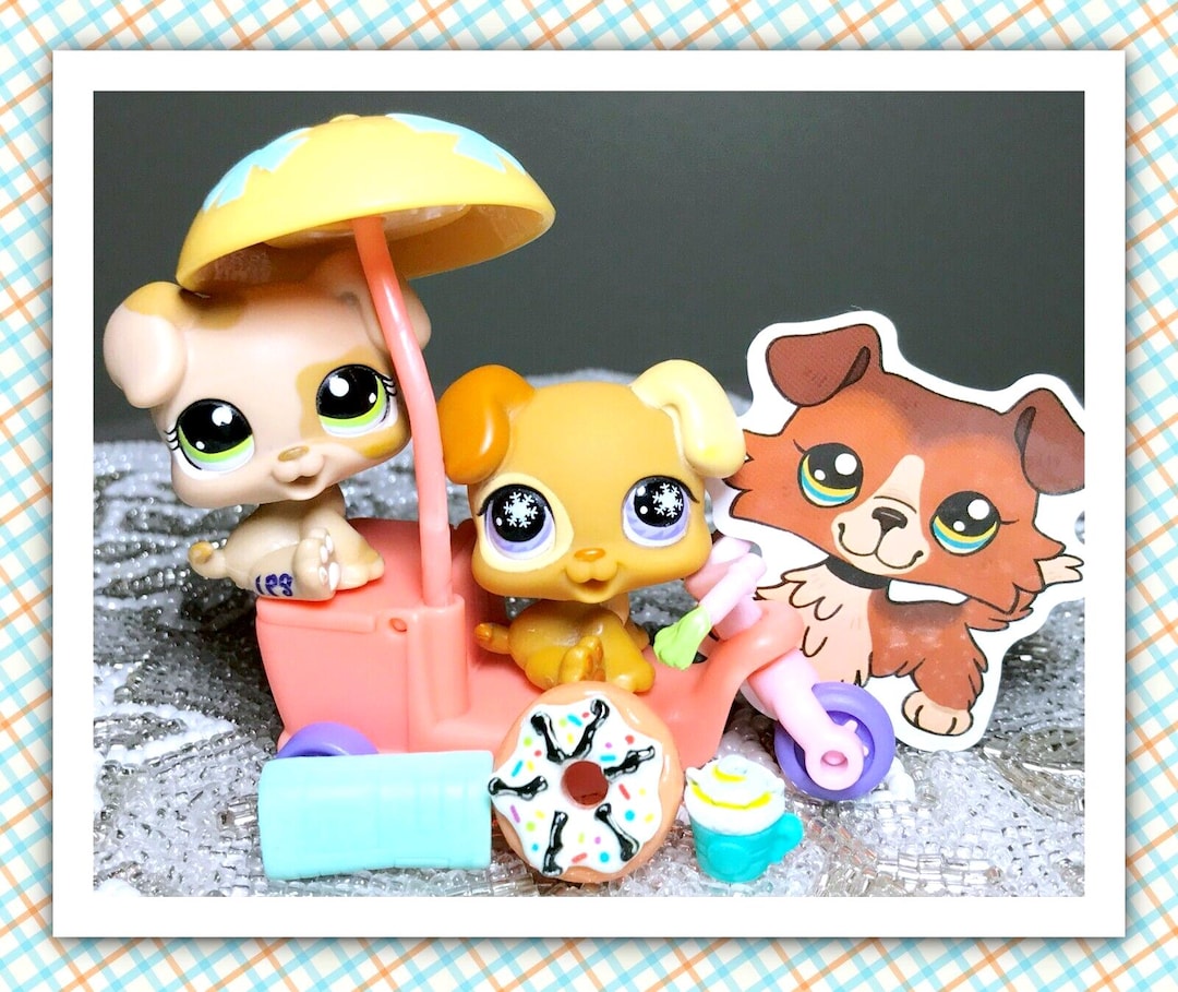 Authentic Littlest Pet Shop LPS 760 1353 Baby Boxer Puppy Dog ...