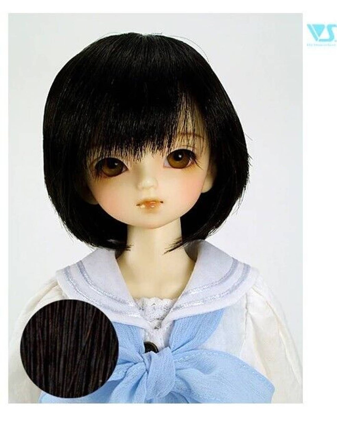 BJD 1/4 Volks Super Dollfie MINI MSD Sdm W-55N Natural Basic Bob Wig 7/8 - Etsy