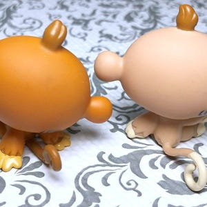 Authentic Littlest Pet Shop LPS 485 1450 1551 1553 Mom Baby MONKEY ...