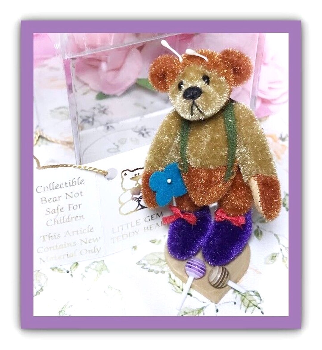 Mohair Artist Teddy Bear Sally Lambert Deb Canham Little Gem FIGIS 2.75 ...