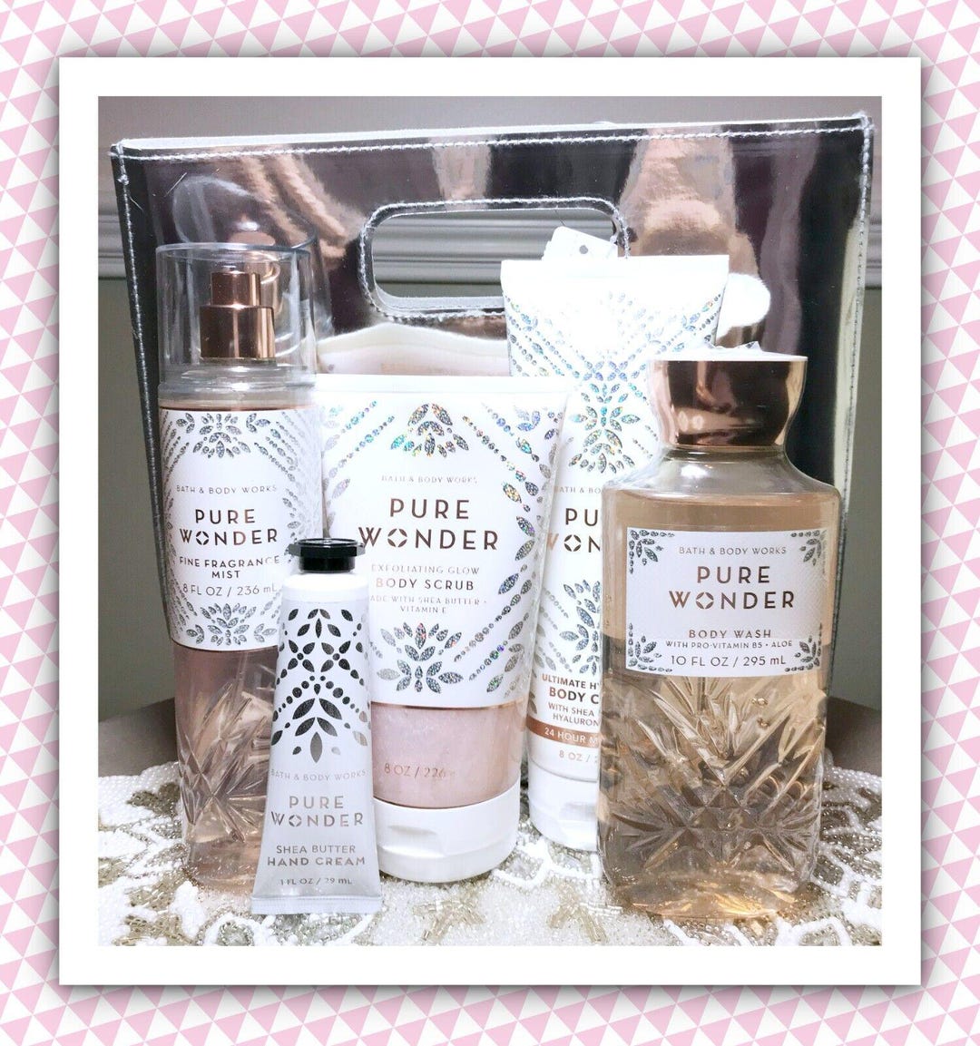 Bath & Body Works PURE WONDER Shower Gel Body Cream Mist Body Scrub ...