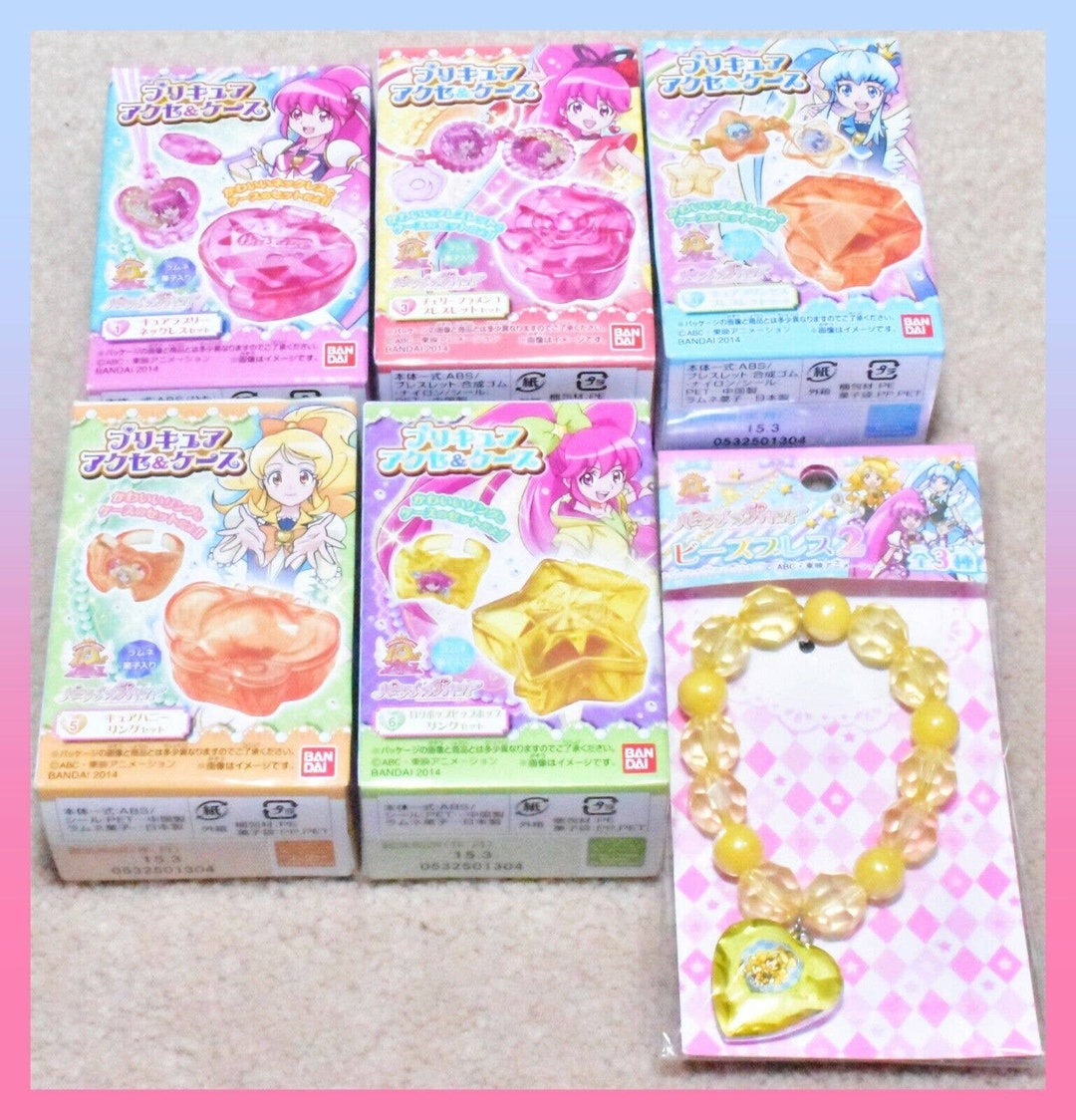 Happiness Charge Precure Pretty Cure Accessory & Case Bracelet Ring Lot ...