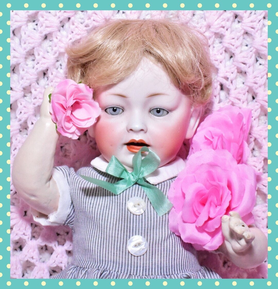 16 Louis Wolf Hertel Schwab Antique German Bisque Compo Character Baby ...