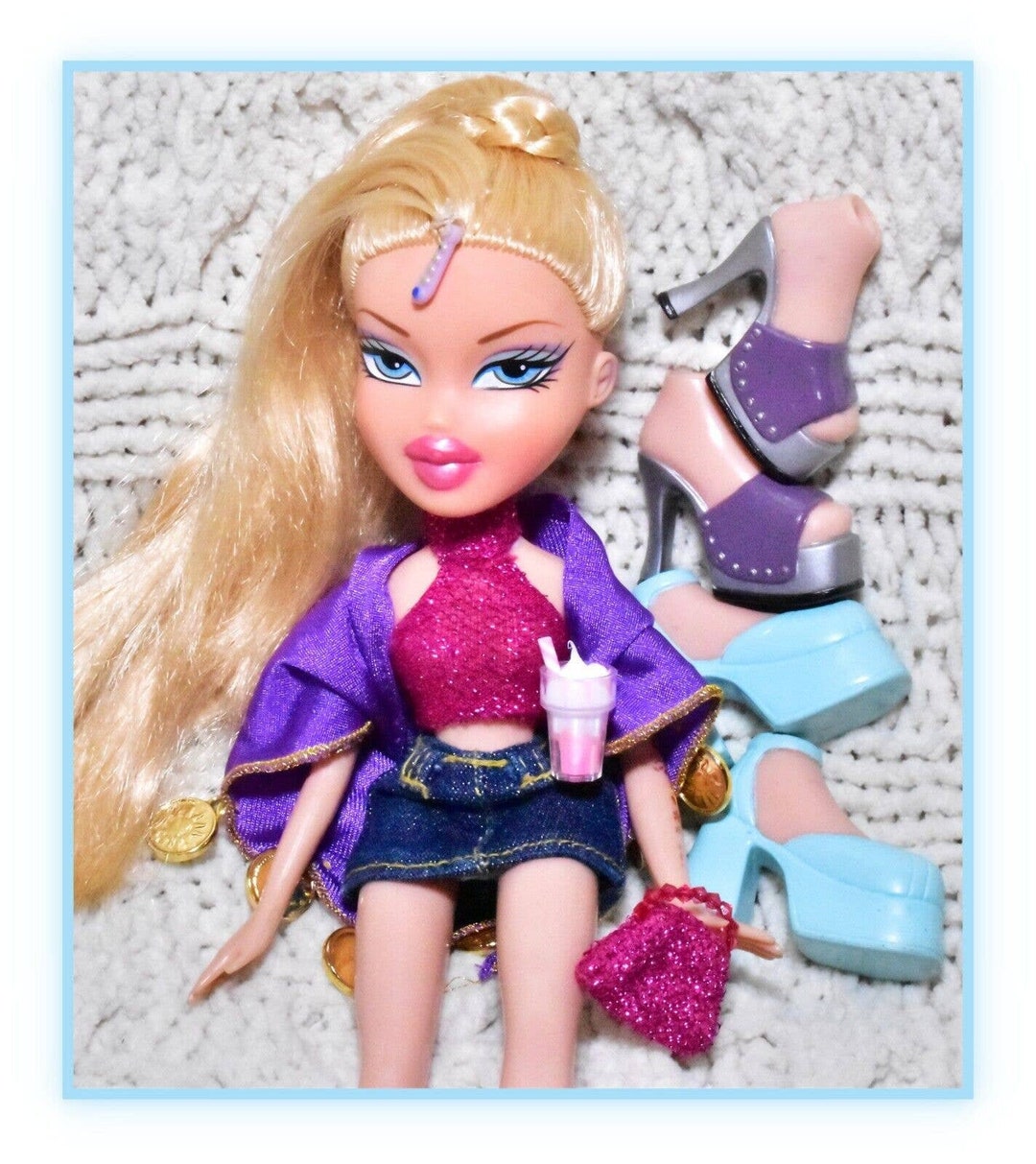 Vtg Bratz MGA Genie Magic Cloe Fashion Doll Outfit Shoes Henna Tattoos ...