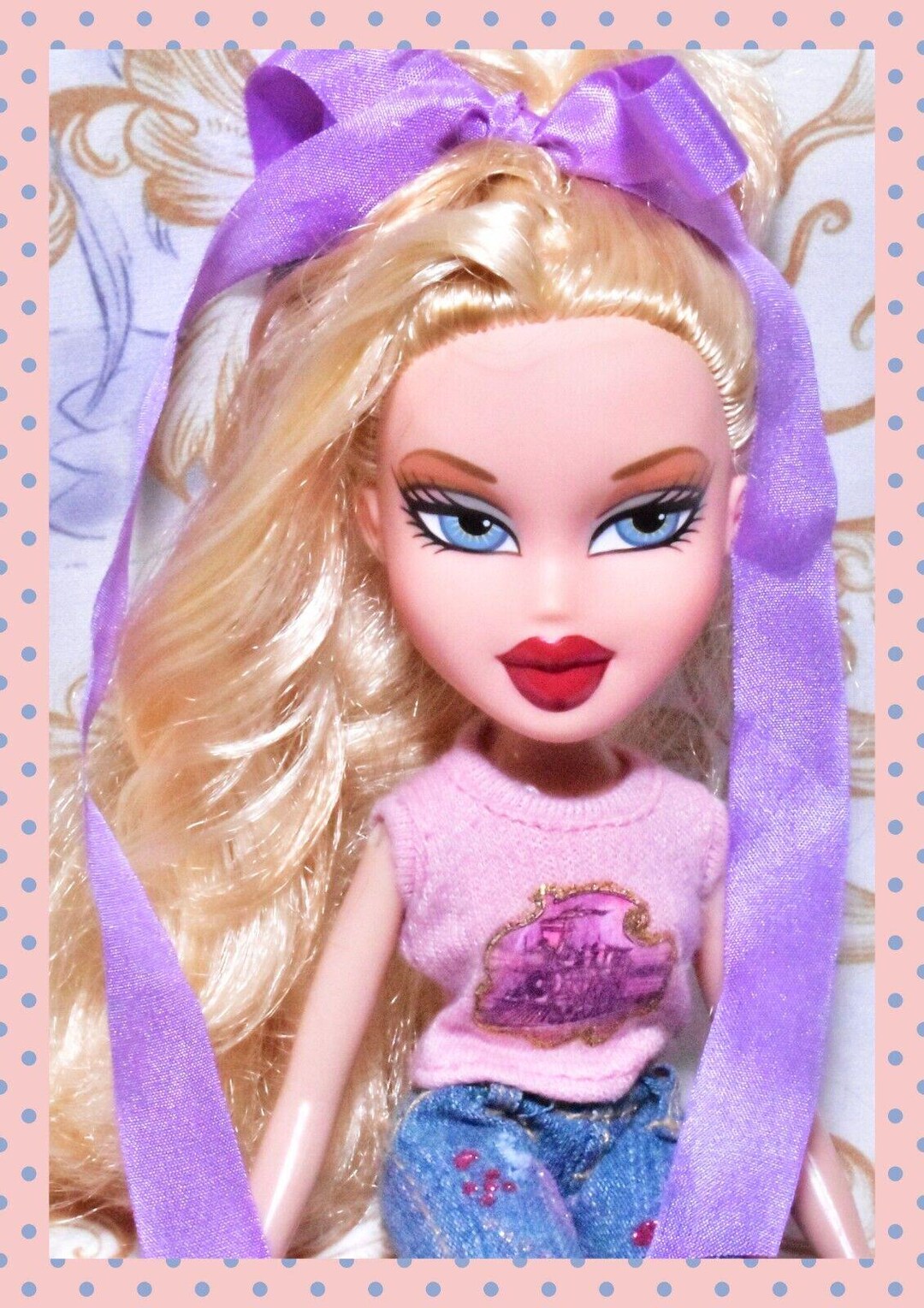 Vtg Bratz MGA Step Out Cloe Doll Blonde Red Lips Restyled Redressed ...