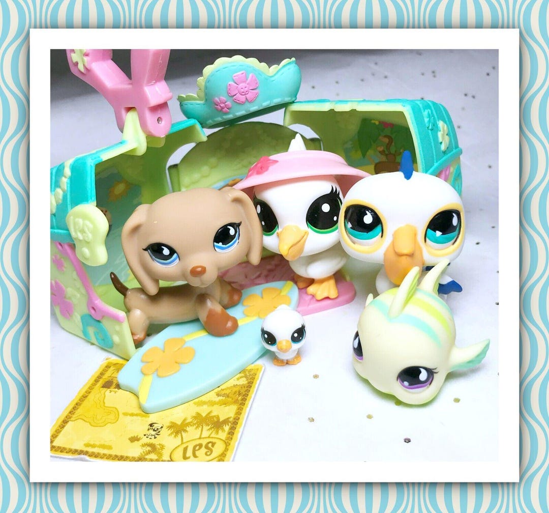 Authentic Littlest Pet Shop LPS 517 518 519 Seaside Celebration ...