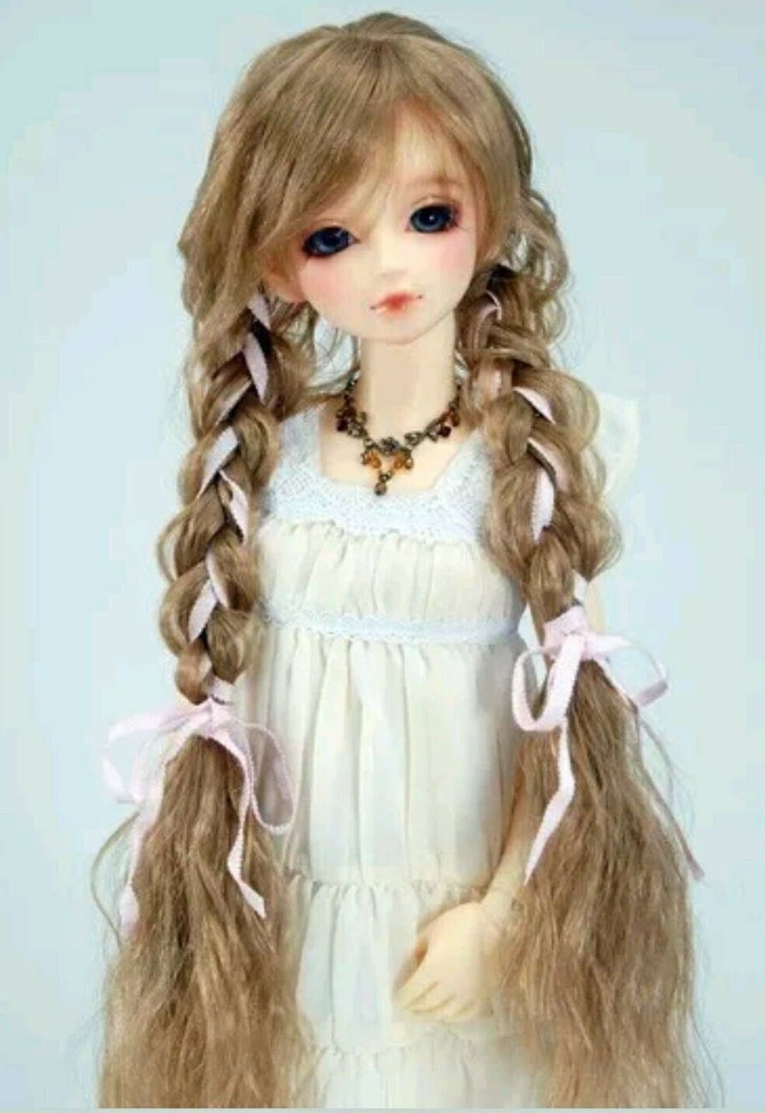 BJD Volks Super Dollfie SD WG-465 Ribbon Braided Girly Cream - Etsy