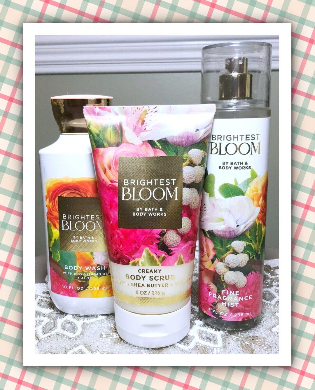 Bath & Body Works BRIGHTEST BLOOM Shower Gel Wash Body Scrub Fragrance ...