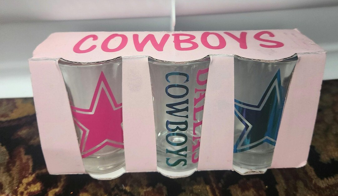 Dallas Cowboys Shot Glass Set - Etsy