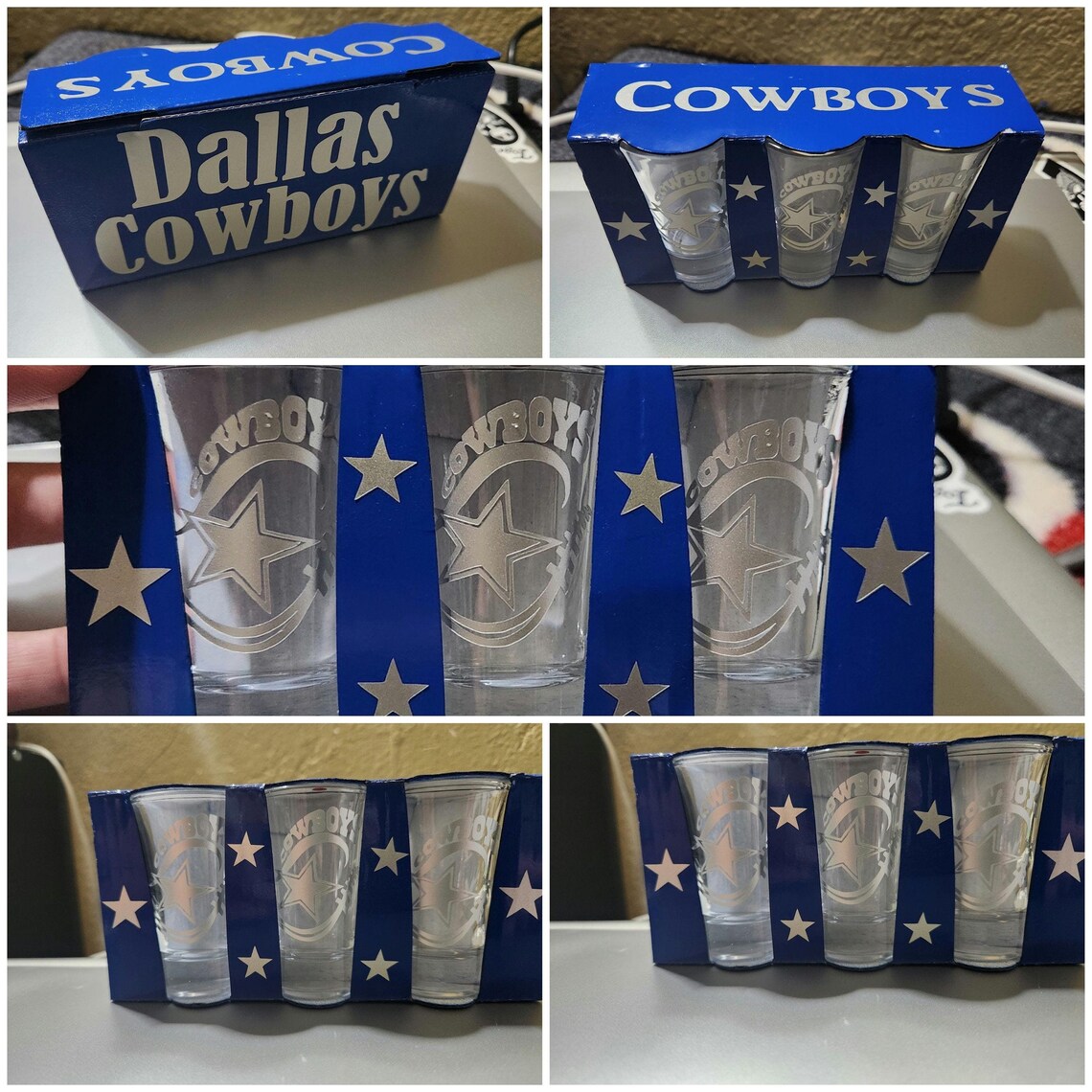 TEXAS COWBOYS Shot Glasses - Etsy