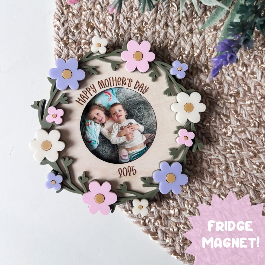 Mom Fridge Photo Frame Magnet | Mother's Day Gift | Gift for Grandma ...