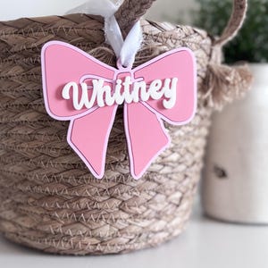 Valentines Day Ribbon Tags | Personalized Name Tag | Ribbon Tag ...