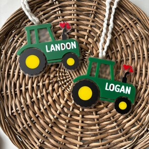 Valentines Day Tags | Personalized Name Tag | Tractor Tag | Valentines ...