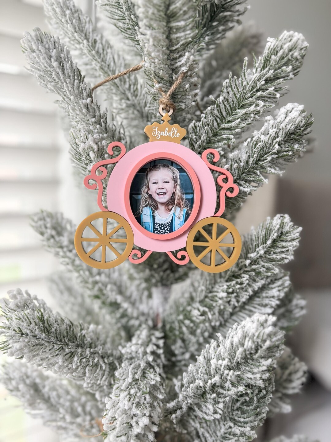 Princess Carriage Ornament | Personalized Ornament | Christmas Tree ...
