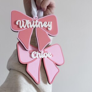 Valentines Day Ribbon Tags | Personalized Name Tag | Ribbon Tag ...
