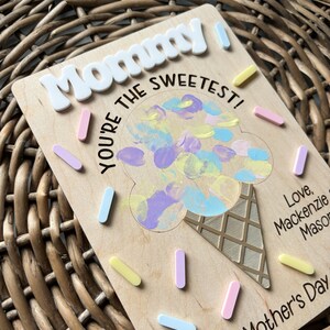 DIY Handprint Sign | Mother's Day Craft Sign | Handprint Sign | Mother ...