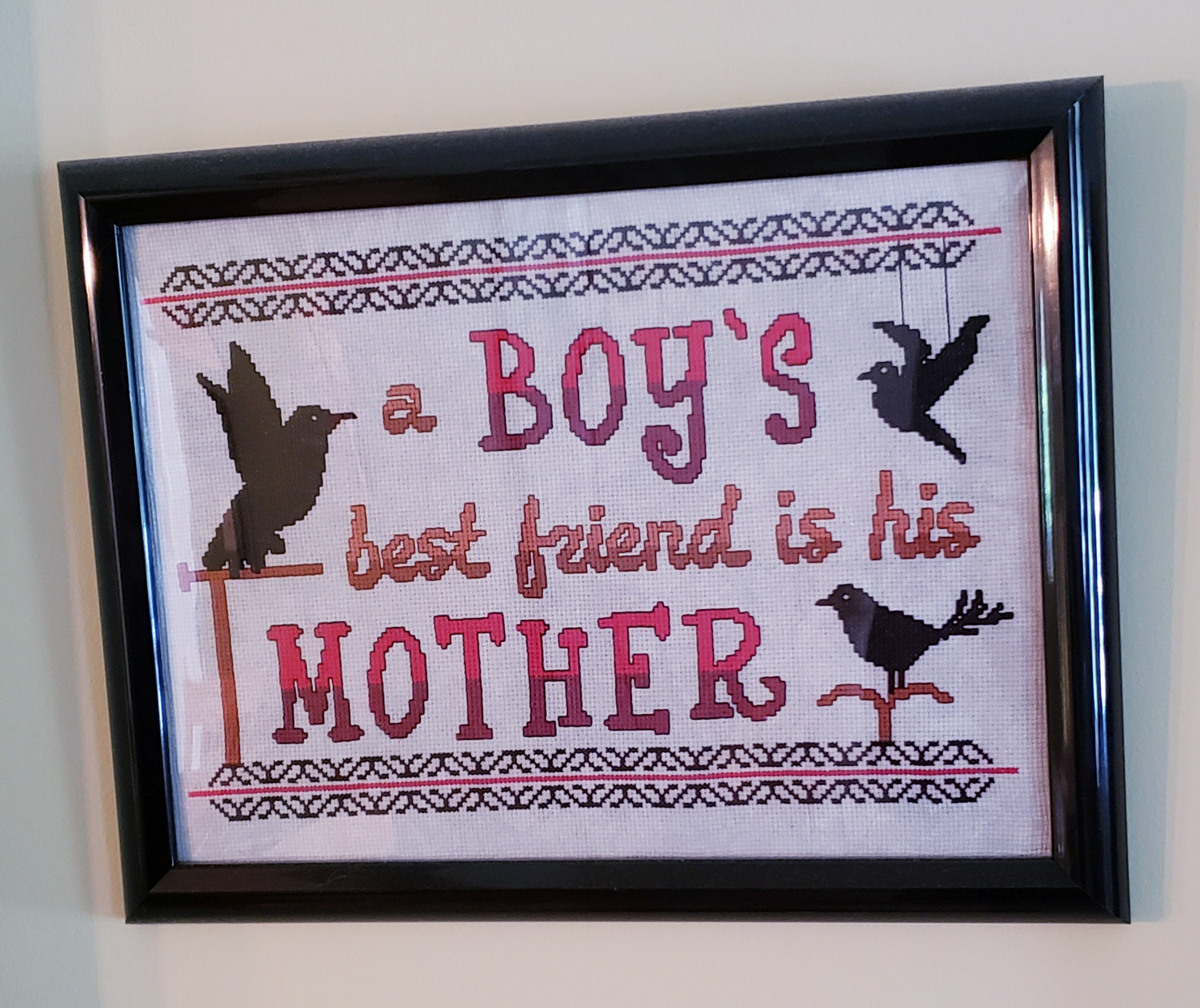 A Boy's Best Friend - Cross Stitch Pattern / Mother's Day / Digital ...