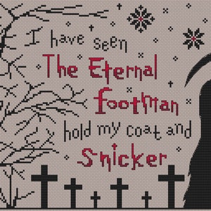 The Eternal Footman Cross Stitch Pattern / Death Grim Reaper - Etsy