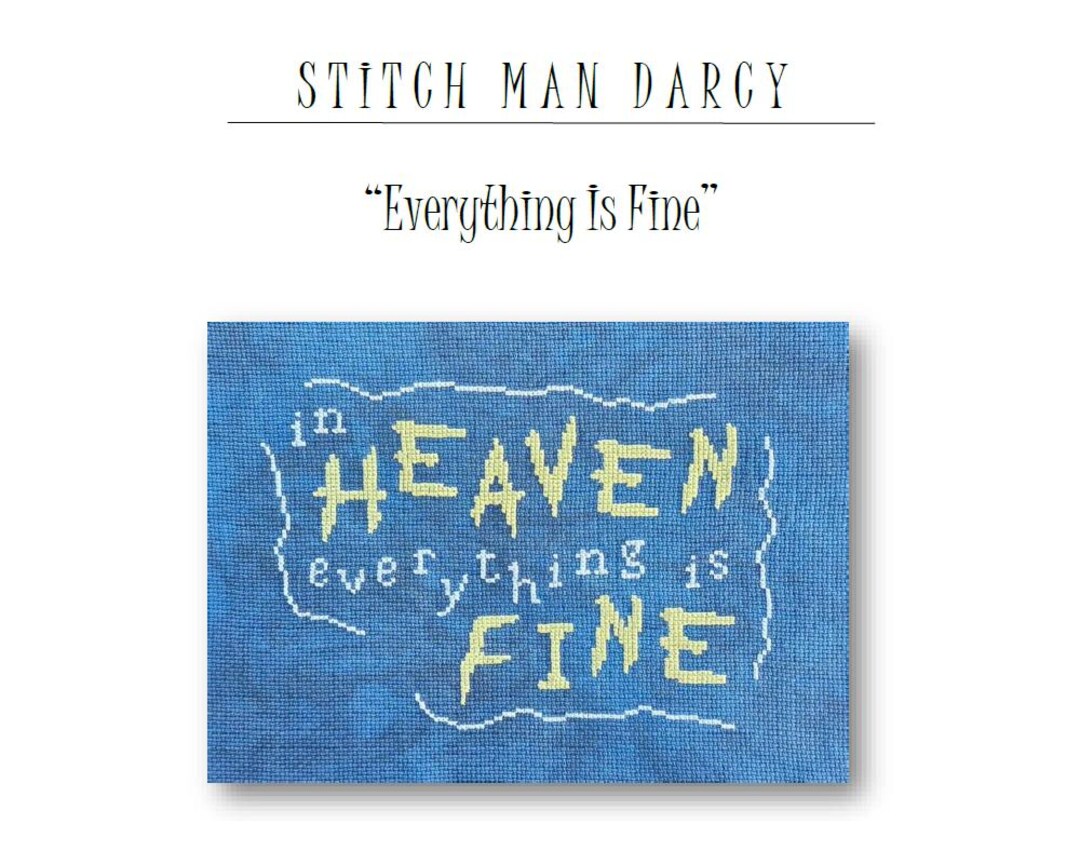 Everything is Fine - Cross Stitch Pattern / Digital Download (PDF) - Etsy