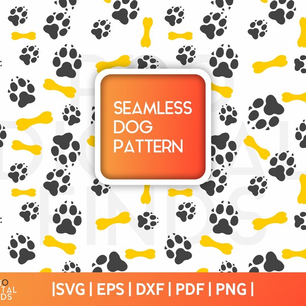 Dog Pattern Svg - Etsy