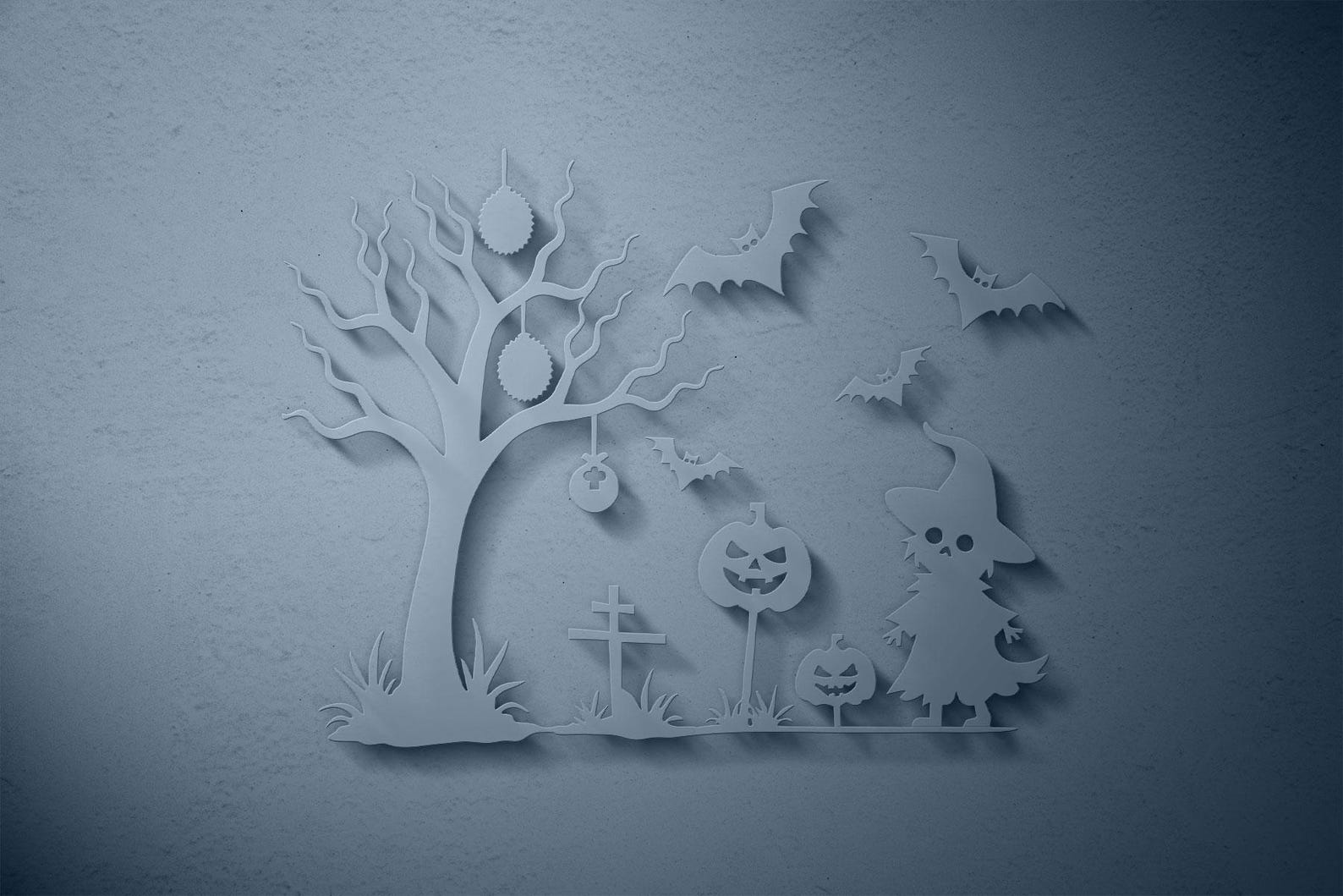 Halloween Theme Silhouette Set SVG: Ideal for Scrapbooking, Cutting and ...