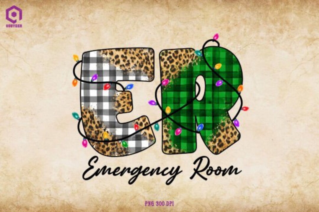 ER Emergency Room Nurse PNG Sublimation - Instant Download - Etsy