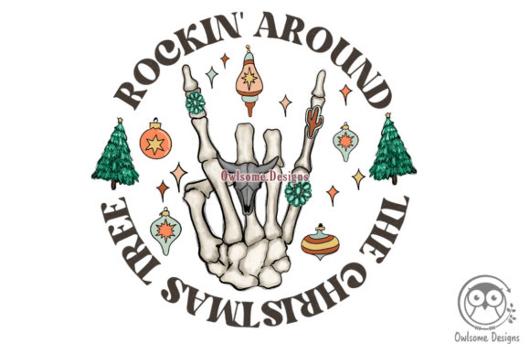 Rockin Around the Christmas Tree Png - Instant Download - Etsy