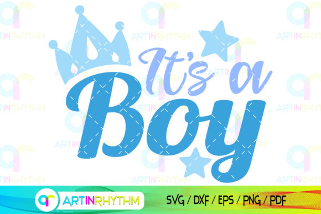 It's a BOY PNG - Instant Download Art File - Etsy