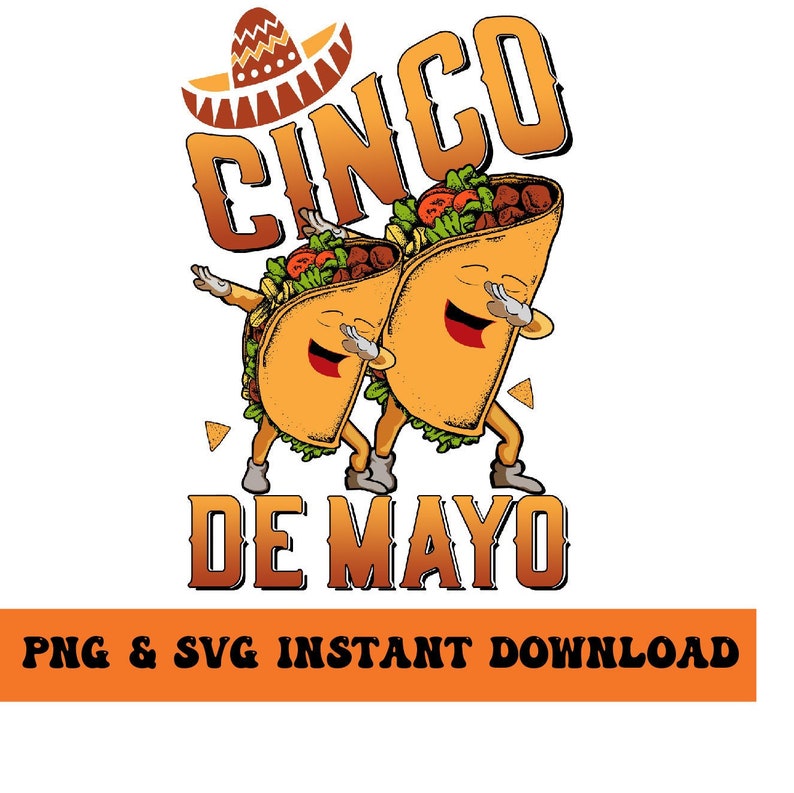 Cinco De Mayo Tacos - Instant Digital Download - PNG & SVG - Etsy