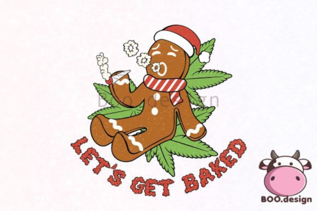 Let Get Baked Christmas Gingerbread PNG - Instant Download - Etsy