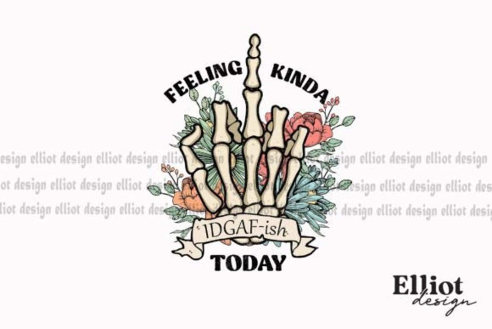 Skeleton Idgaf-ish Today Funny PNG Instant Download - Etsy