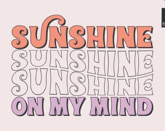 Sunshine on My Mind PNG - Etsy