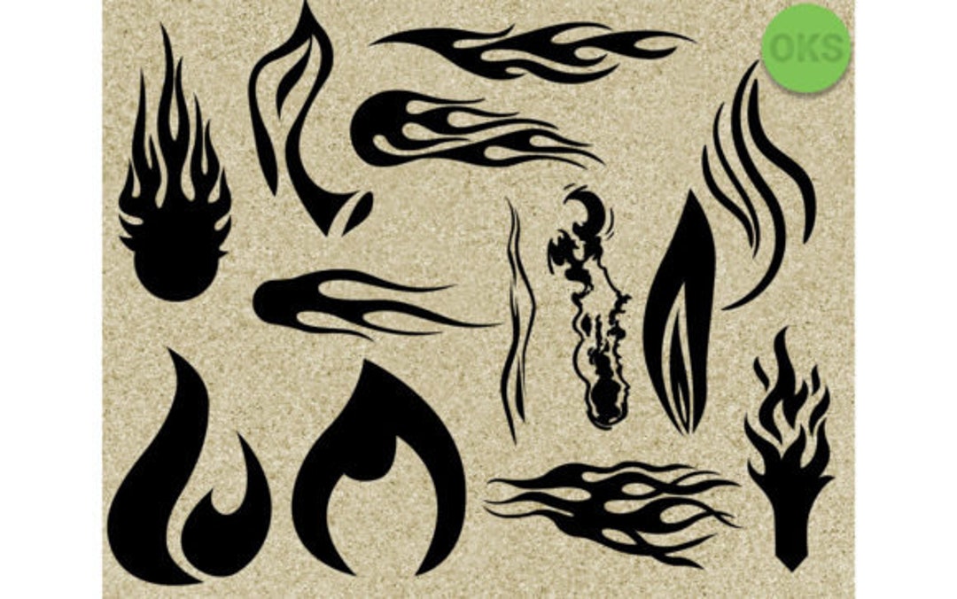 Hotrod Flame Bundle Vector Designs - Instant Download - Etsy