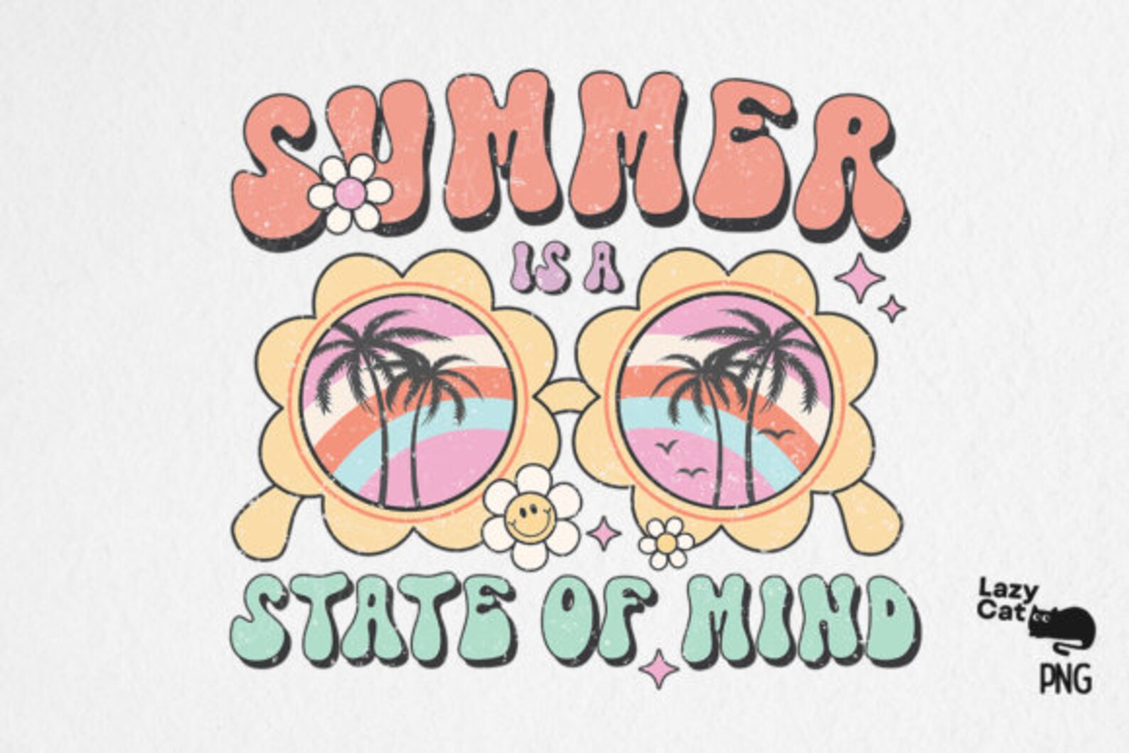 Retro Groovy Summer PNG Instant Download - Etsy