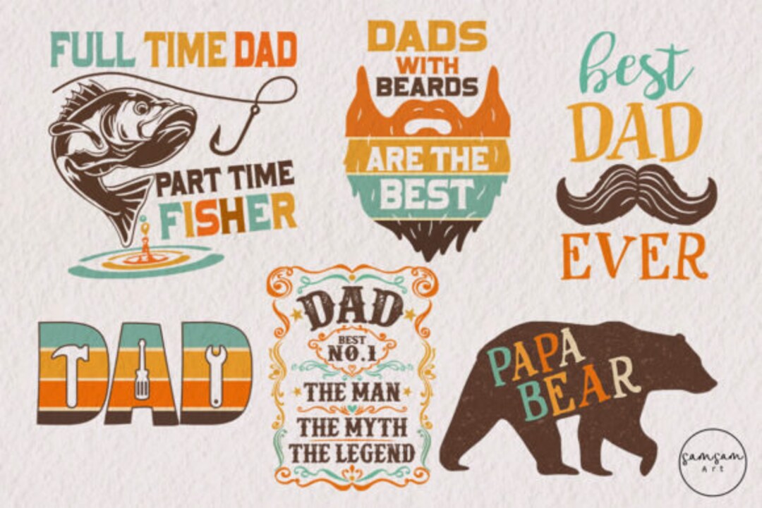 Father's Day Bundle PNG - Instant Download Art File - Etsy