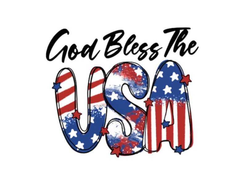 God Bless the USA Png - Instant Download Art File - Etsy